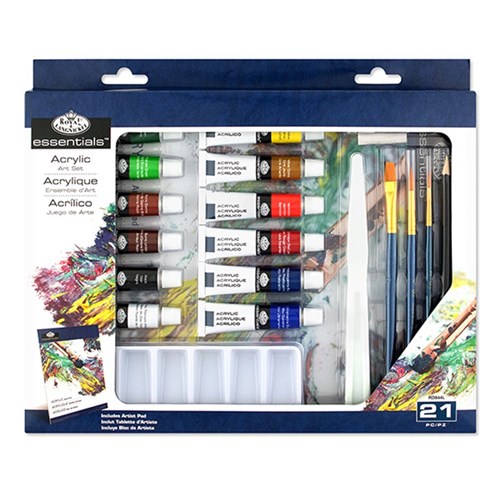 59352 - 3T-21pc Acrylic Painting Box - Dats