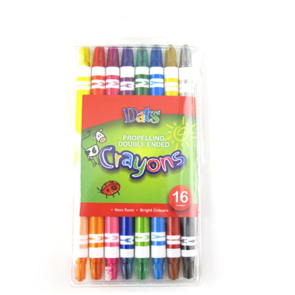 54881 - Crayon Propelling Double Ended 8pk in PVC Wallet - Dats