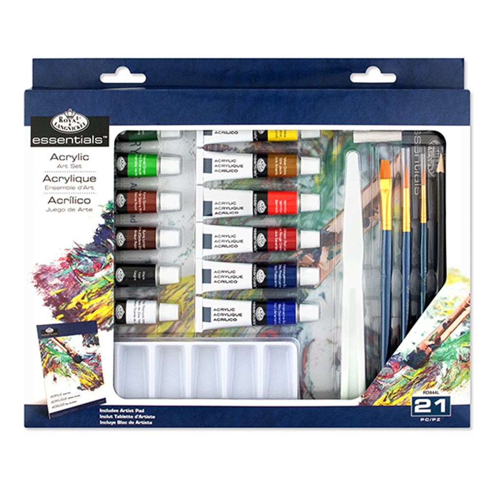 59352 - 3T-21pc Acrylic Painting Box - Dats