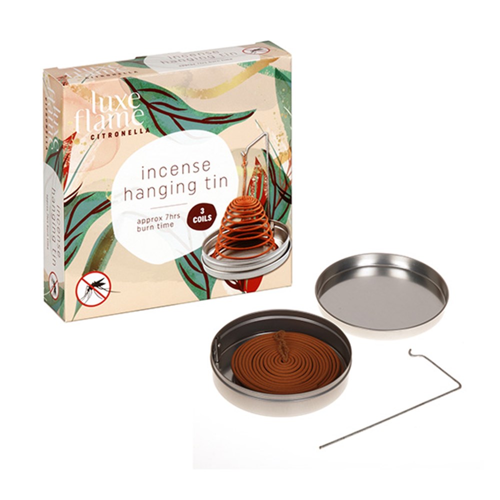 62922 - Candle Citronella Hanging in Tin Incense 3pk 10.2x2.6cm - Dats