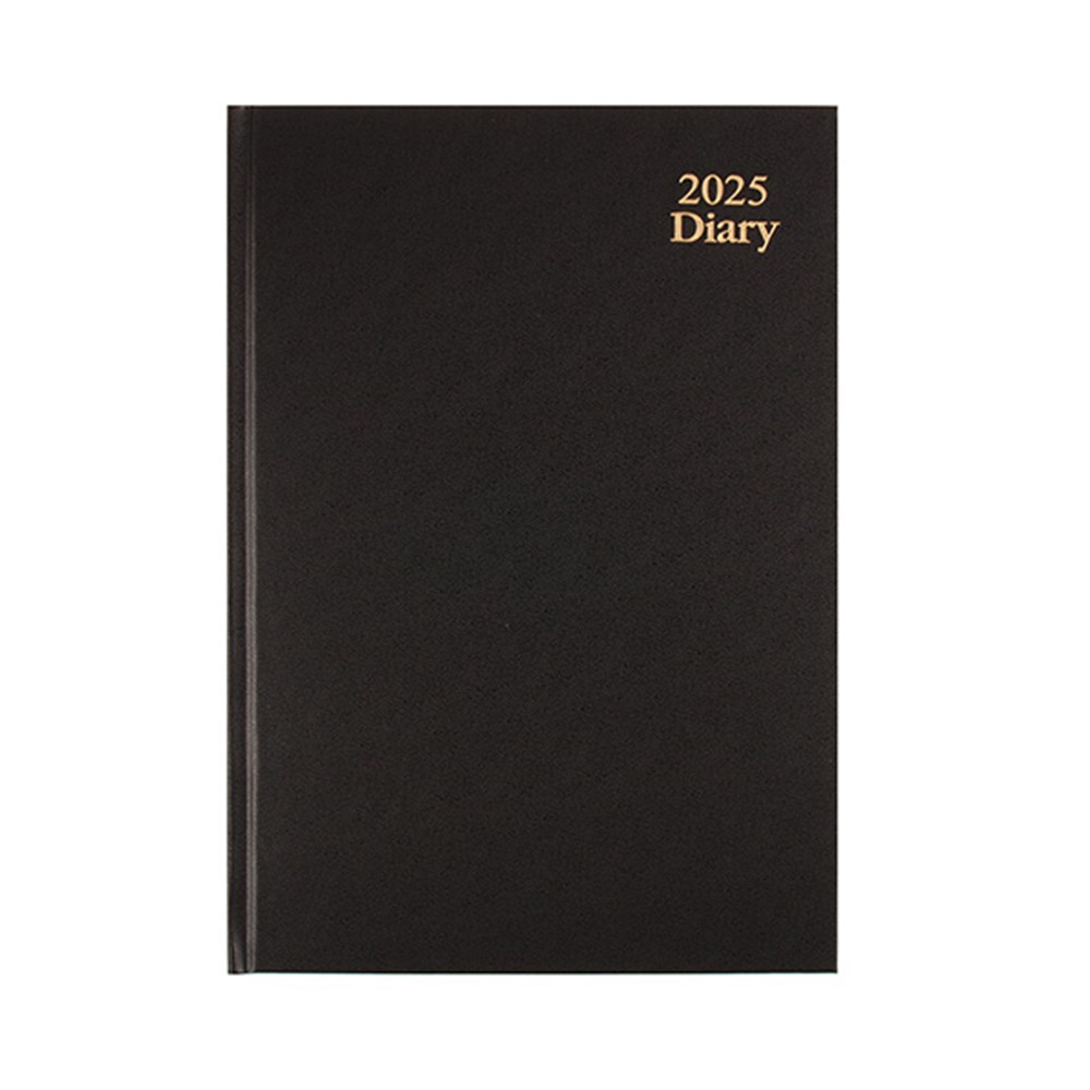 70189 - Diary Office Hard Cover PVC A4 DTP Black - Dats