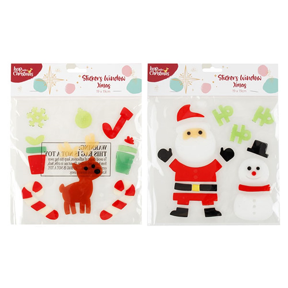 71245 - Stickers Window Xmas Asst Designs - Dats