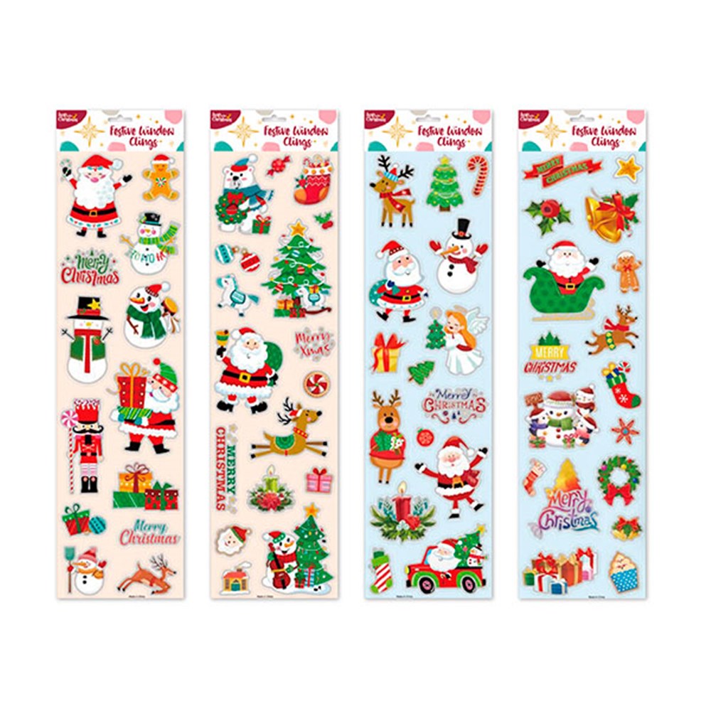 71279 - Stickers Window Xmas Decals Asst Designs - Dats
