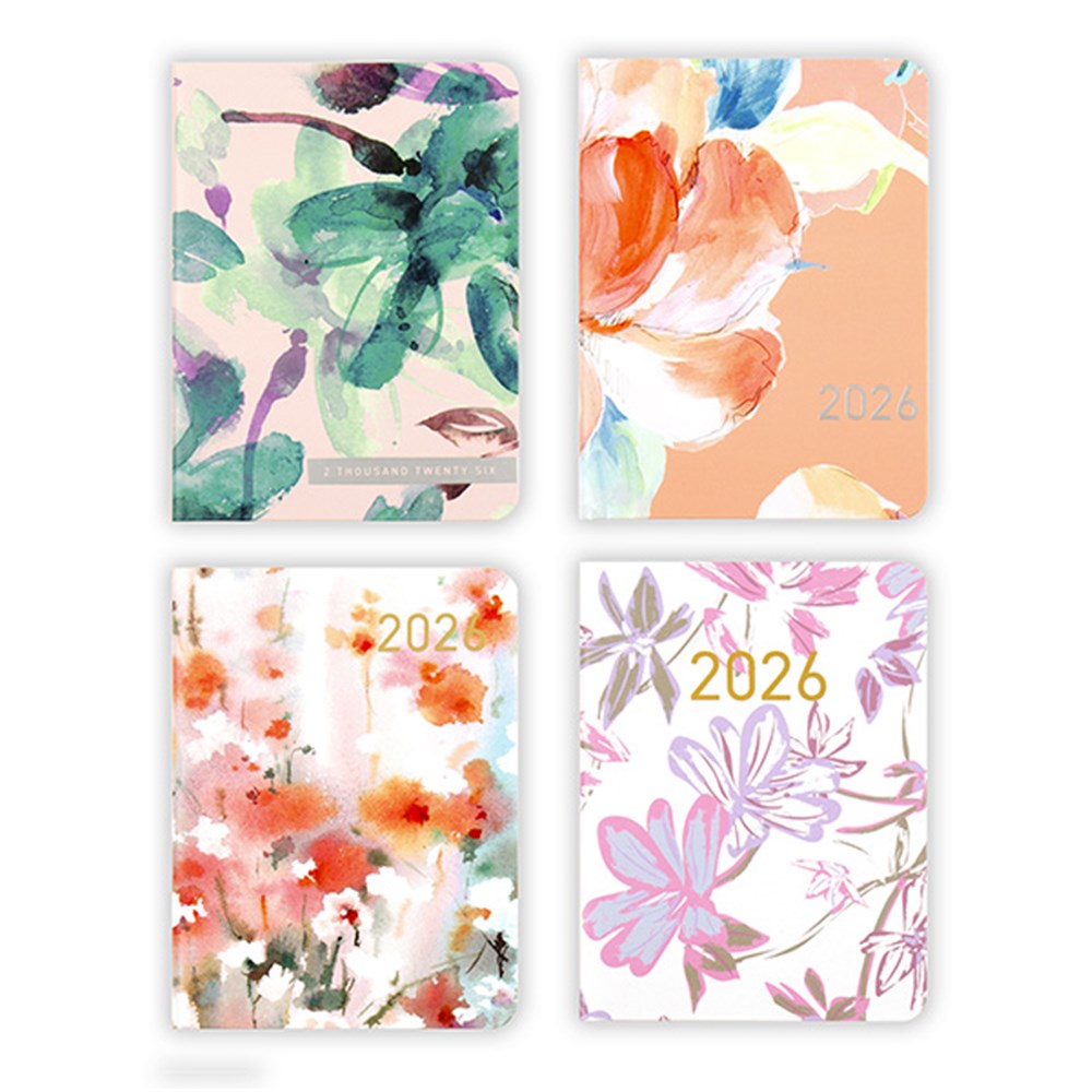 72049 - Diary Hard Cover Printed w Foil A4 WTV 4 Asstd - Dats