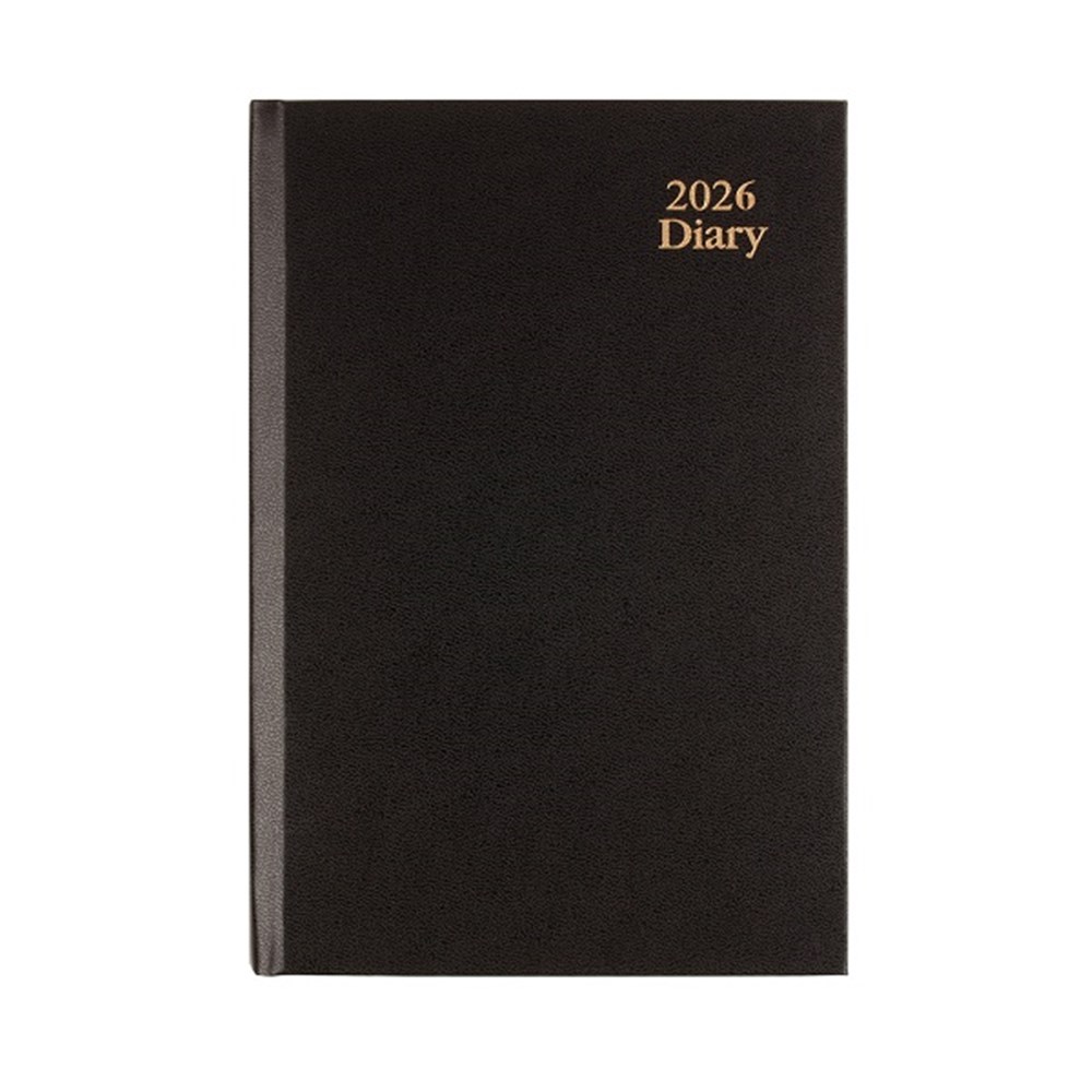 72097 - Diary Office Hard Cover PVC A5 DTP Black - Dats