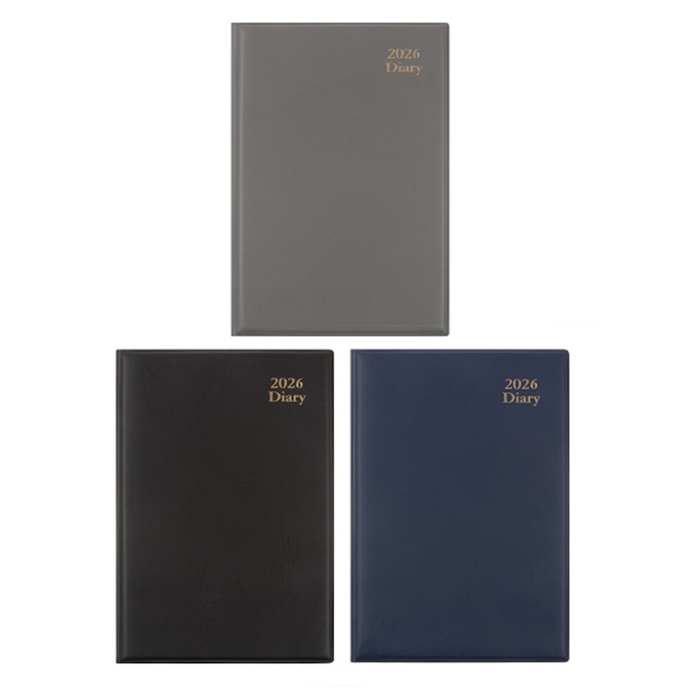 72114 - Diary Office Padded PVC A5 WTV 3 Asstd P8.6 FSC Mix Credit - Dats